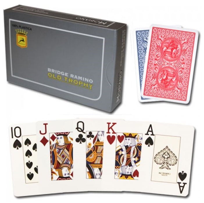 Modiano 100% Plastic Old Trophy Double Bridge Deck Large Index | 333 ...